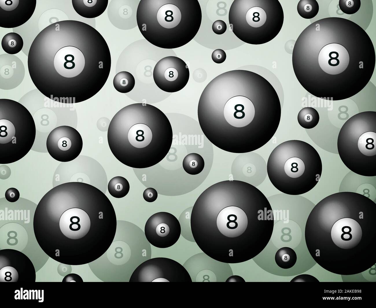 Background formed by billiards balls. Vector illustration Stock Vector ...