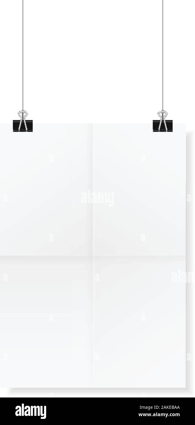 Paper on a string Stock Vector Images - Alamy