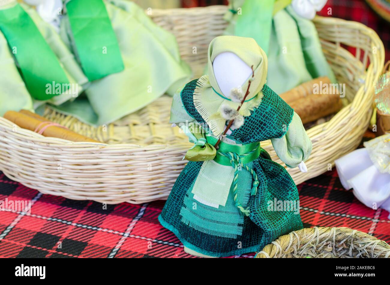 Russian rustic charms handcrafted at the fair Stock Photo - Alamy