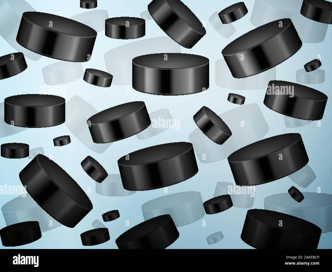 Background formed by hockey pucks . Vector illustration Stock Vector ...
