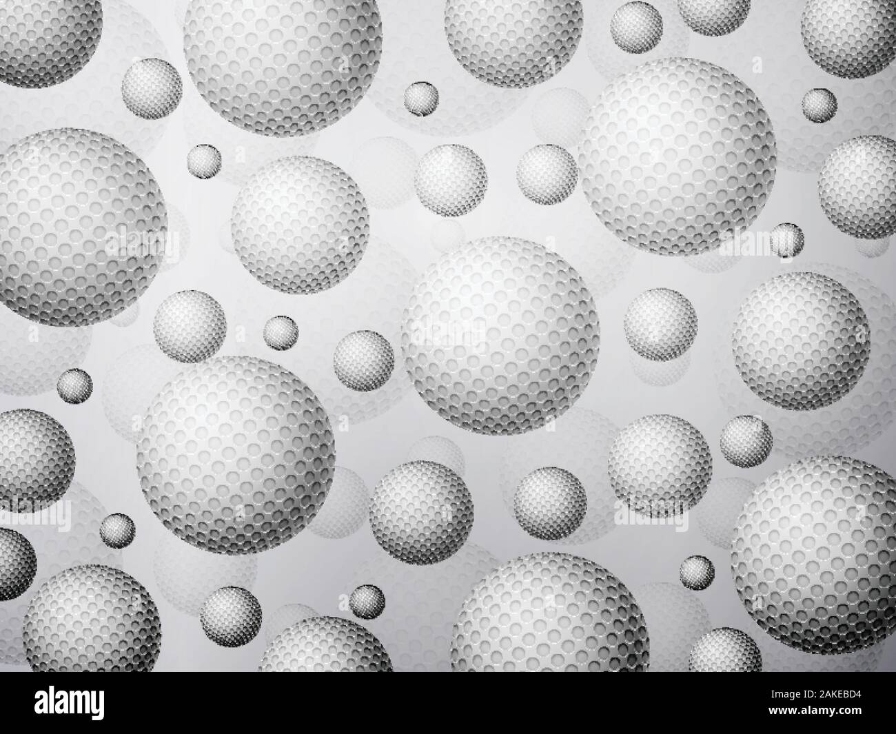 Background formed by golf balls. Vector illustration Stock Vector Image ...