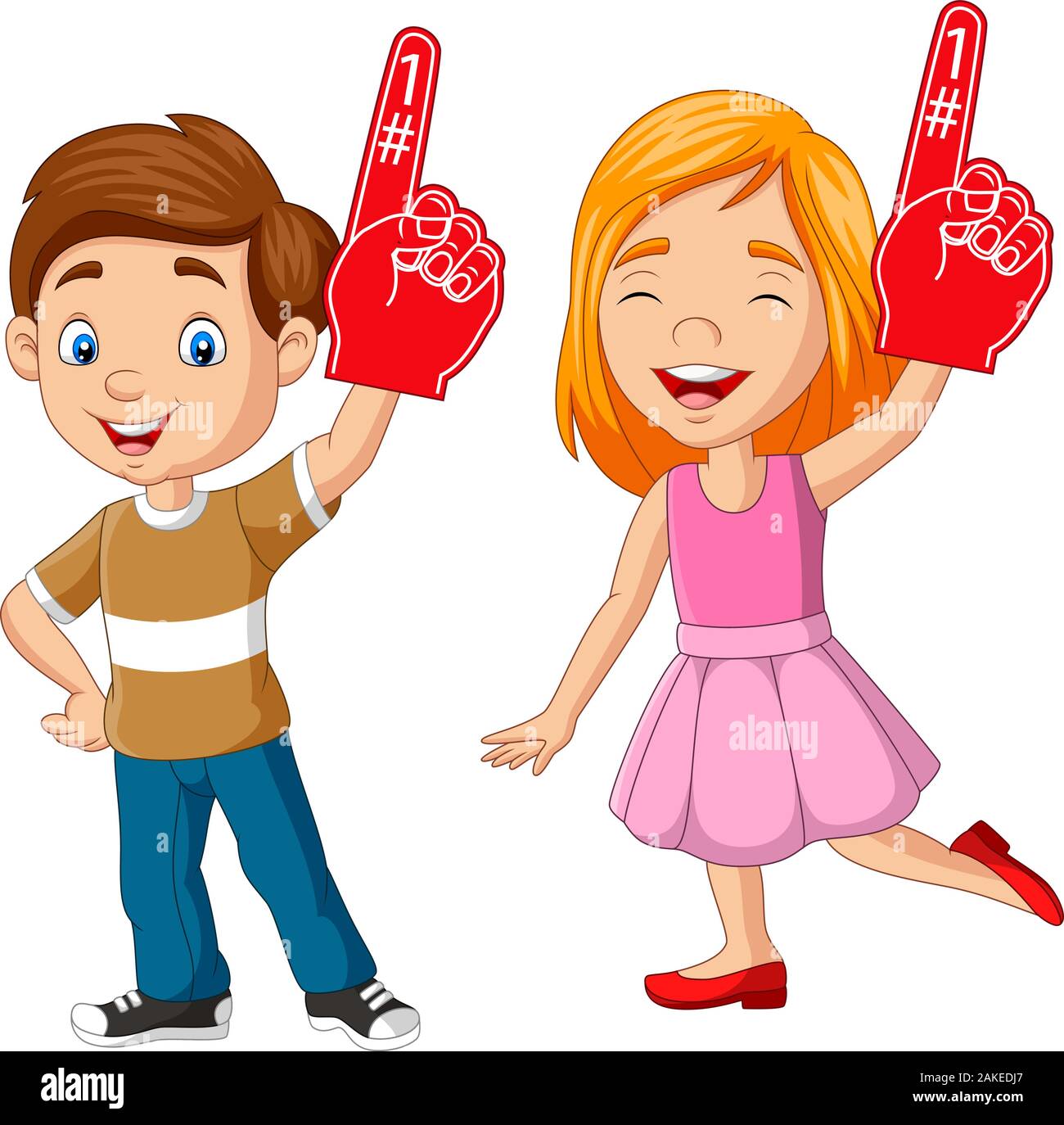 Child fan hand gesture hi-res stock photography and images - Alamy