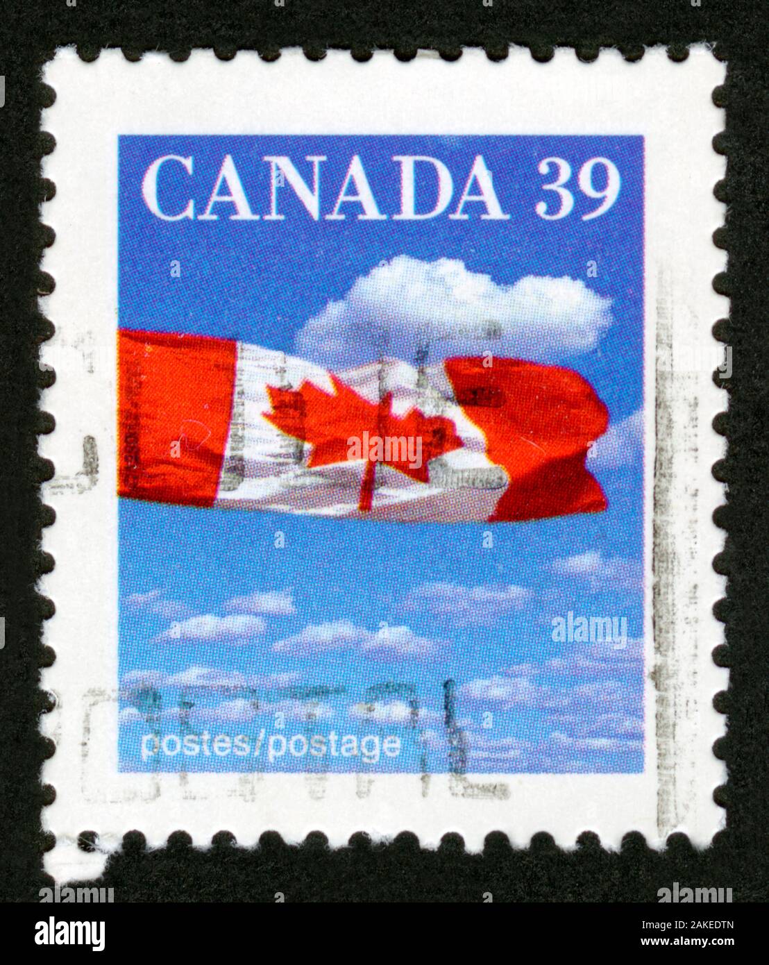 Canada Postage Stamp Flag High Resolution Stock Photography and Images ...