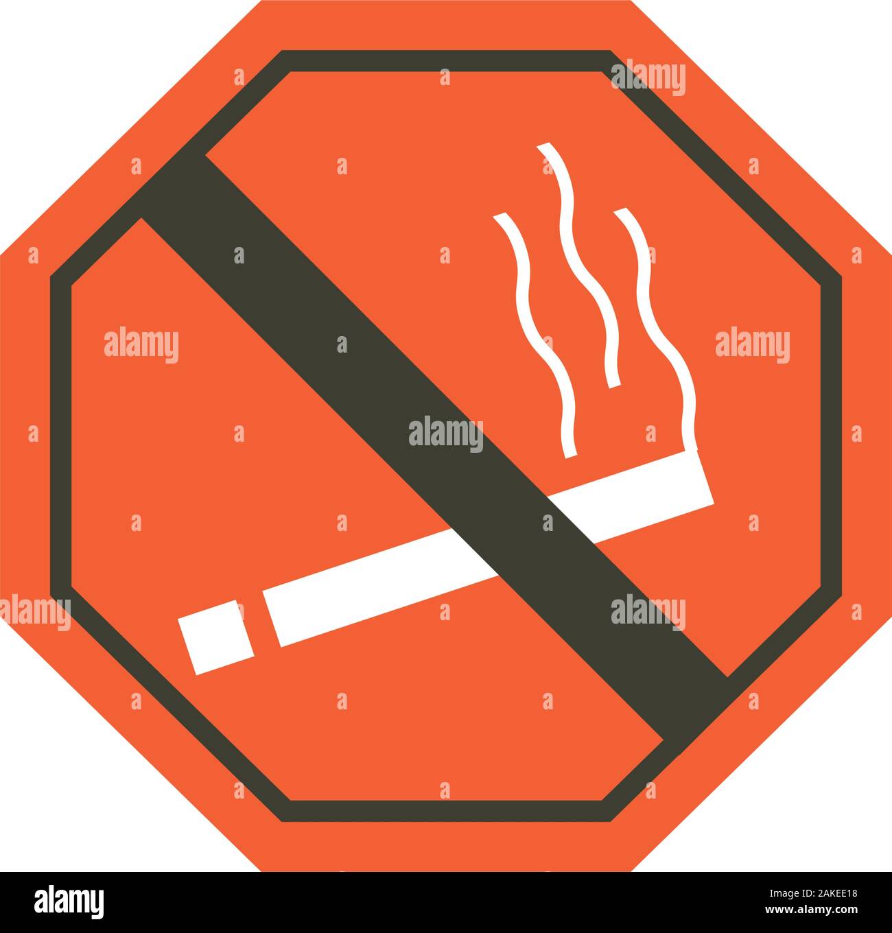 Cigarrete forbidden signal design, Tobacco nicotine smoke addiction ...