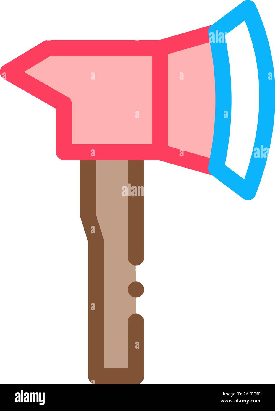 Firefighter Axe Hatchet Icon Outline Illustration Stock Vector Image ...