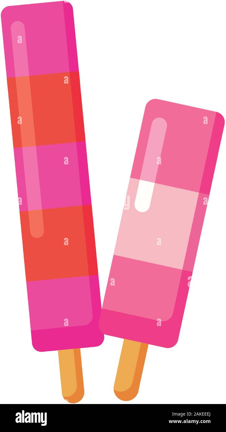 Popsicles design of ice lolly summer sweet dessert food flavor snack ...