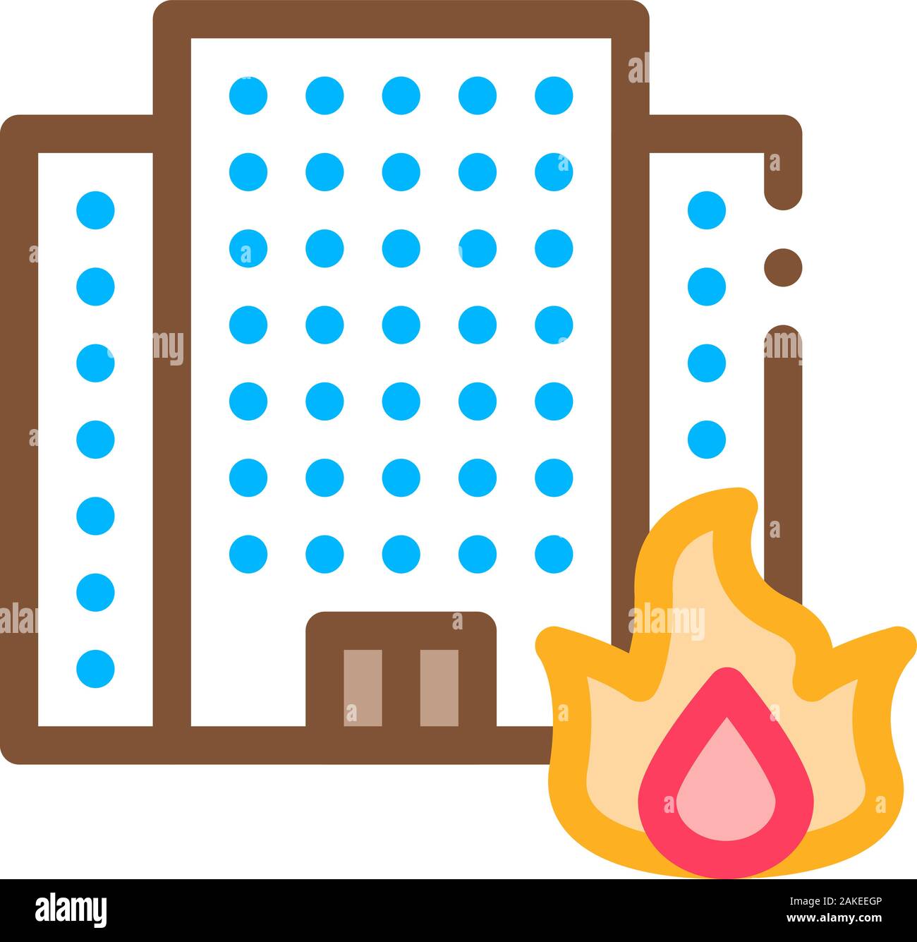 Fire escape plan illustration hi-res stock photography and images - Alamy