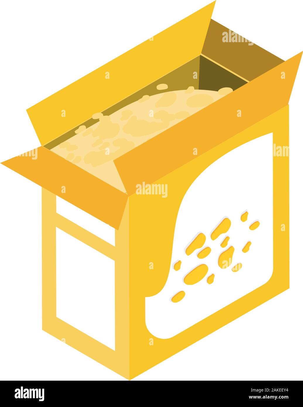 Cornflakes box design, Breakfast food meal fresh product natural store ...