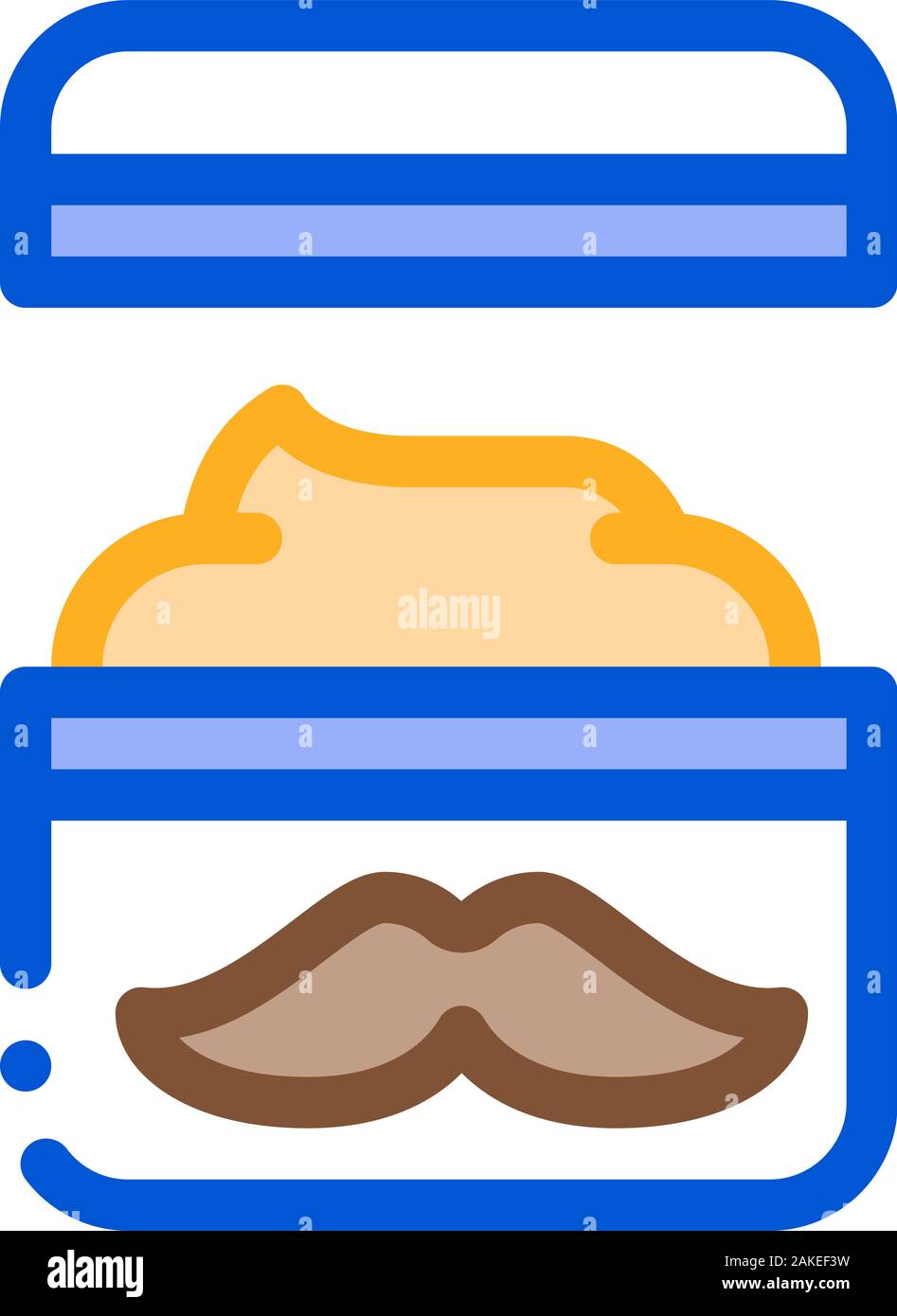 Shaving Cream Container Icon Outline Illustration Stock Vector Image ...
