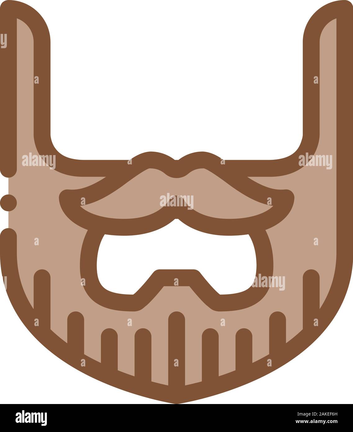 Beard Mustache Whisker Icon Outline Illustration Stock Vector Image ... Beard Mustache Whisker Icon Outline Illustration Stock Vector Image ...