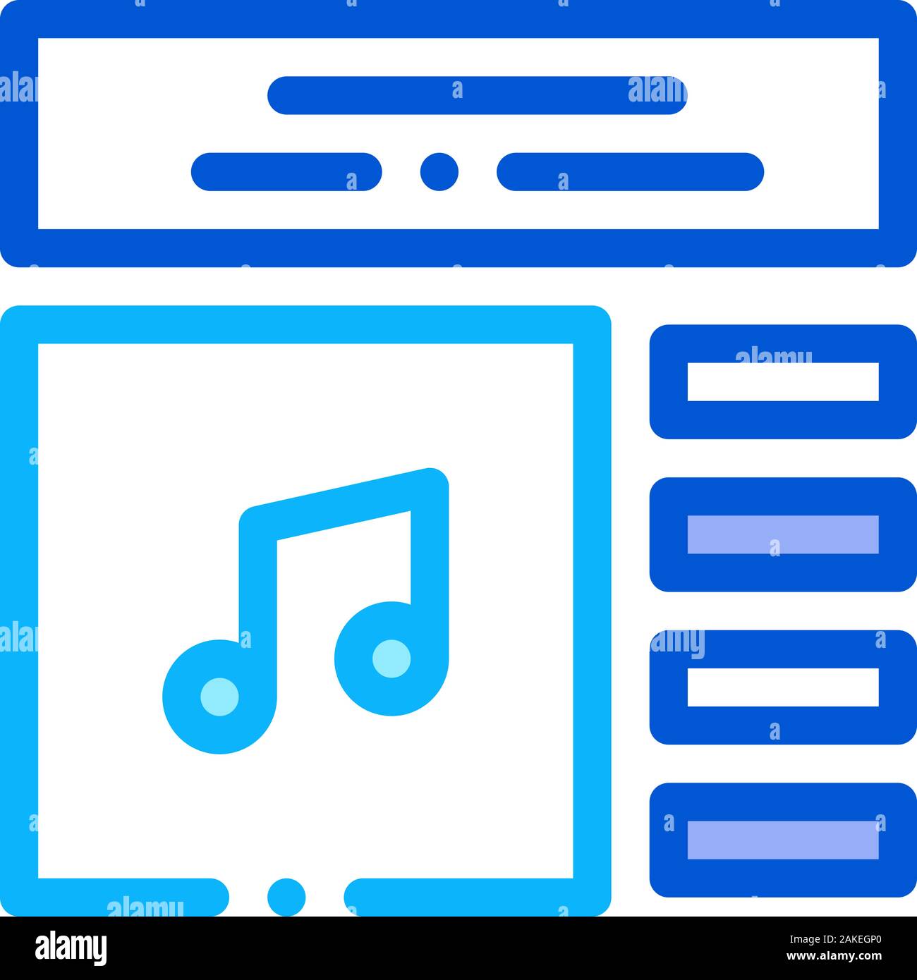 Computer music player list Cut Out Stock Images & Pictures - Alamy