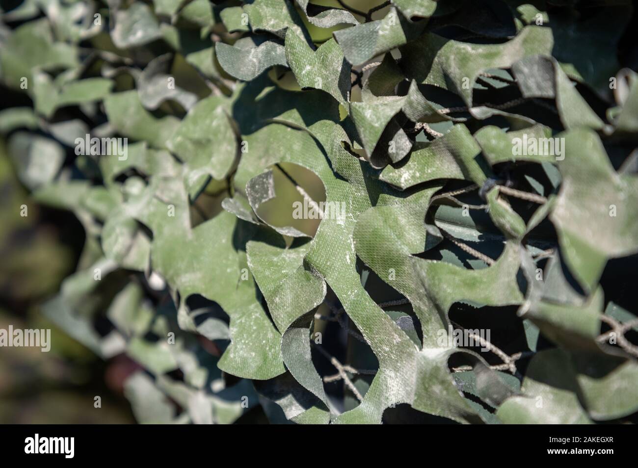Surface of military masking net Stock Photo - Alamy