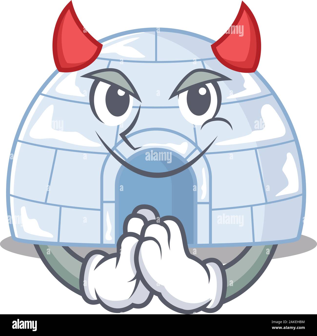 Devil igloo Cartoon in character with design Stock Vector Image & Art ...