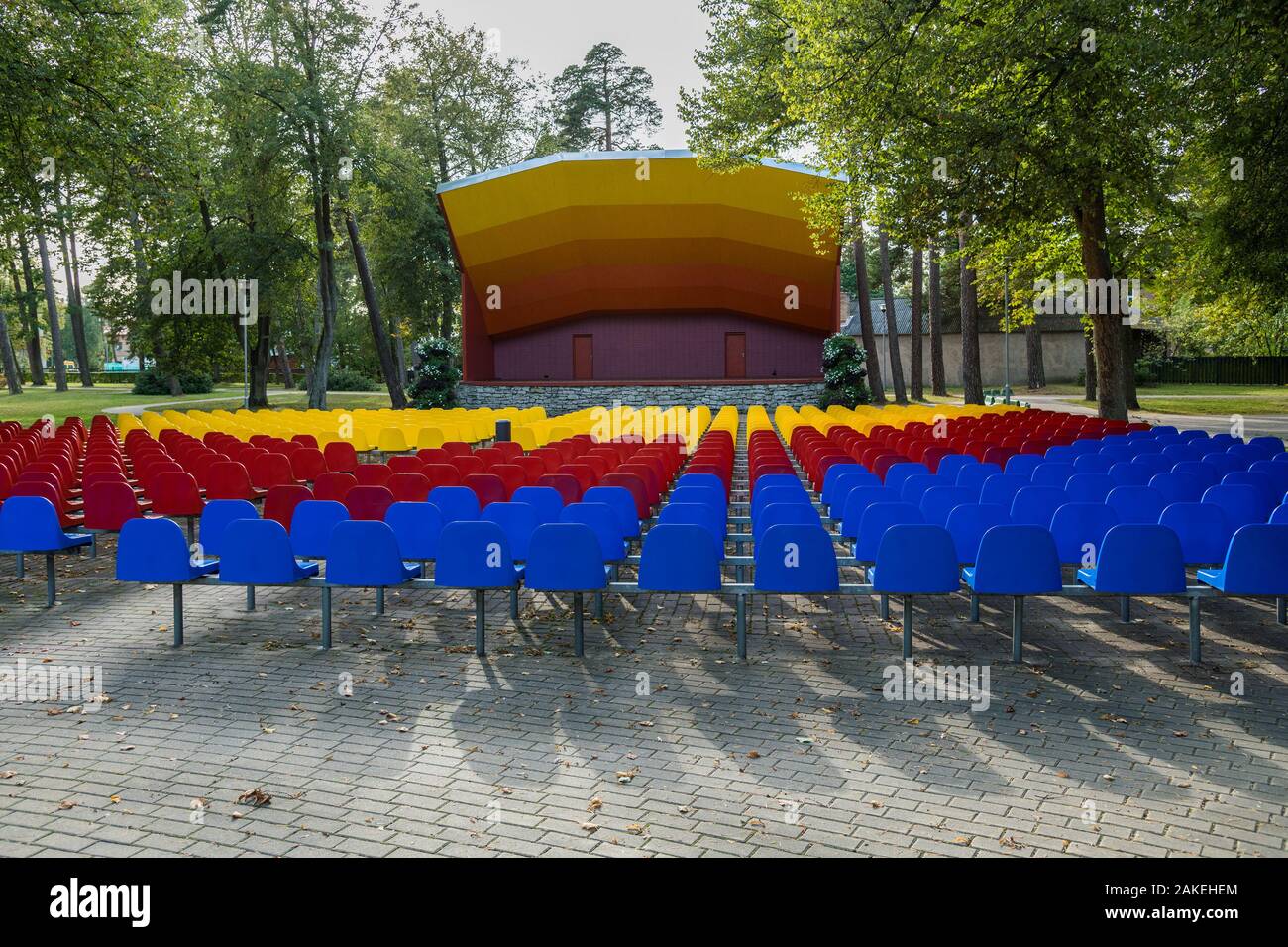 Children stage in the park Stock Photo - Alamy