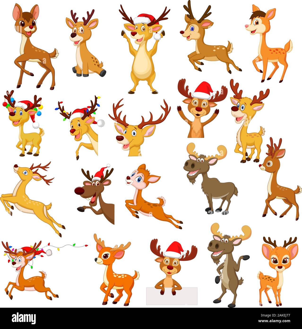 Cartoon reindeer hi-res stock photography and images - Alamy