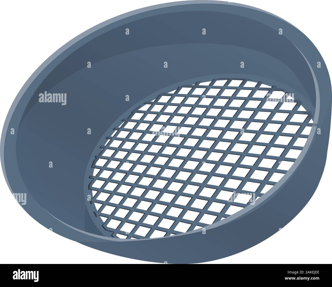 Metal sieve icon. Cartoon of metal sieve vector icon for web design ...