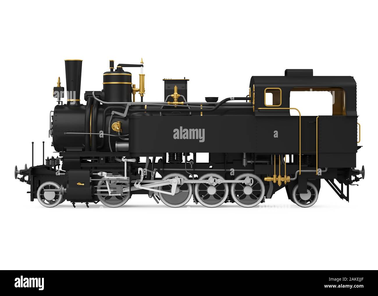 Locomotive Train Isolated Stock Photo - Alamy