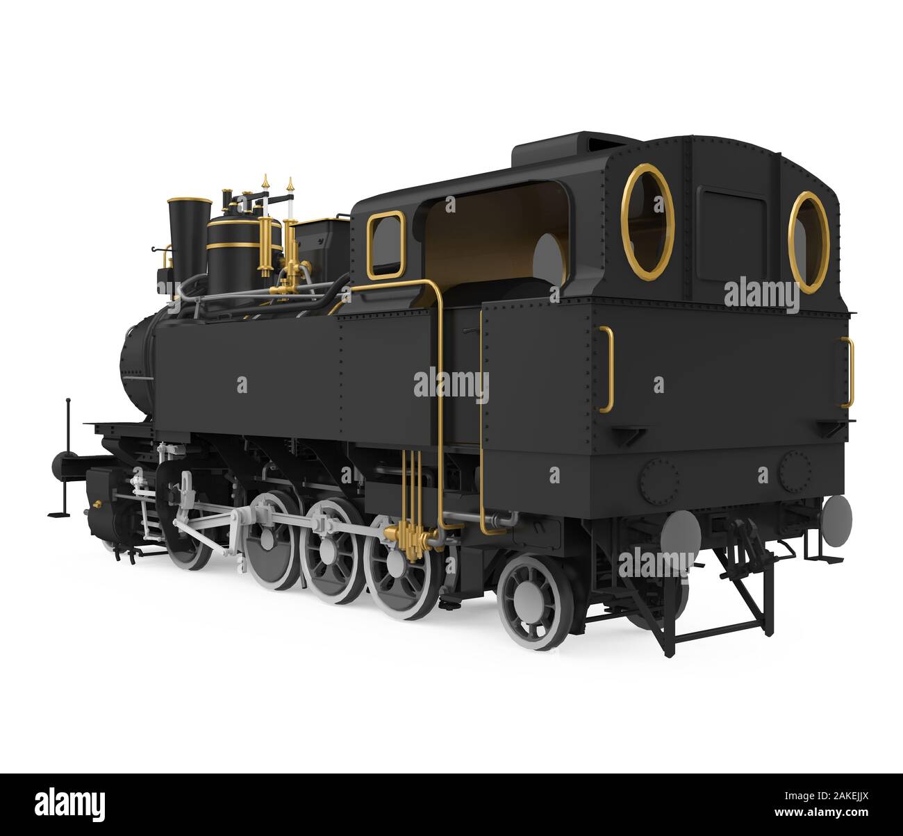 Locomotive Train Isolated Stock Photo - Alamy