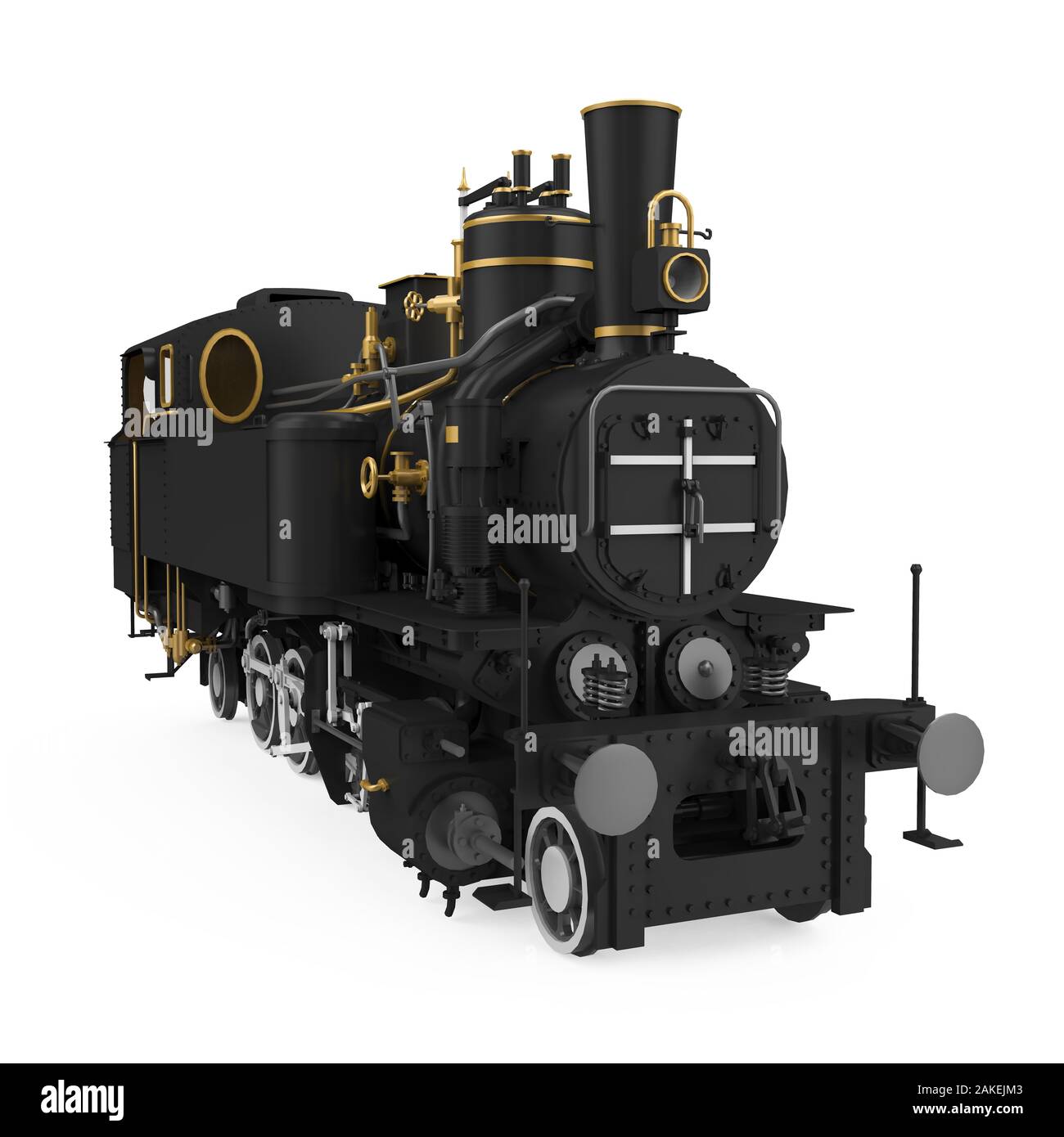 Locomotive Train Isolated Stock Photo - Alamy