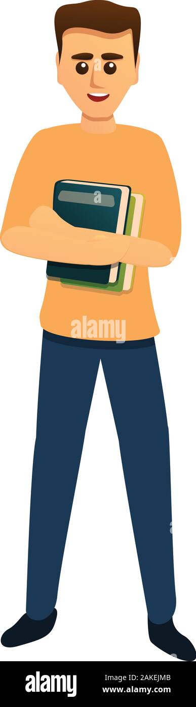 Student ready for exam icon. Cartoon of student ready for exam vector ...