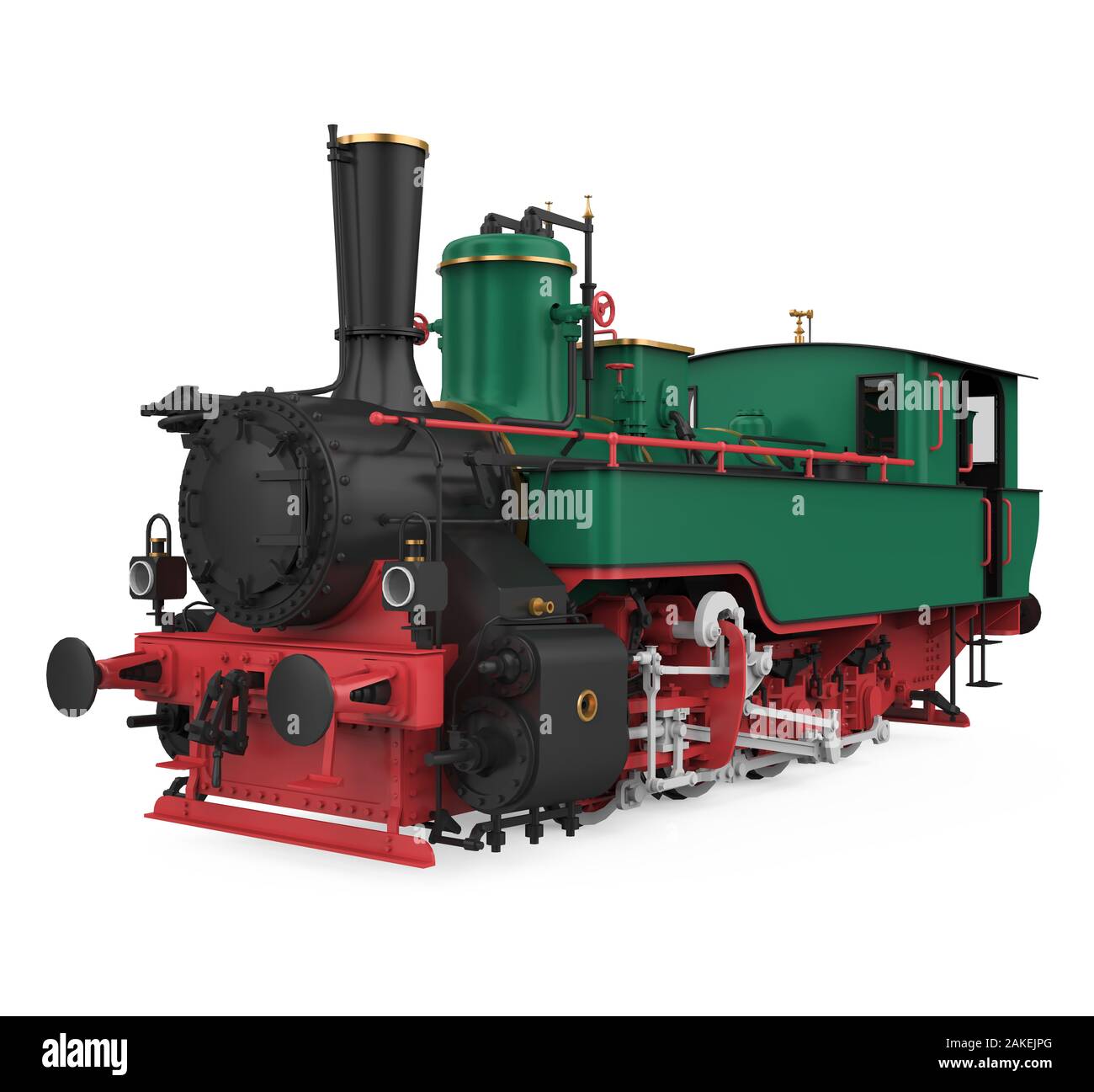 Locomotive Train Isolated Stock Photo - Alamy