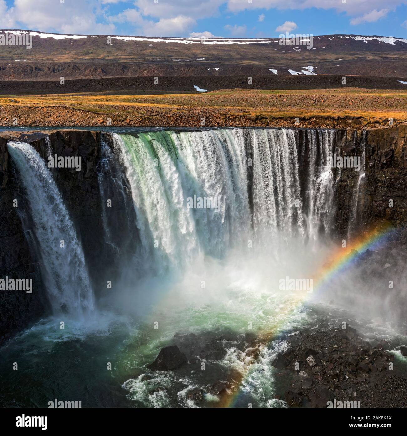 Rainbow and waterfall , Putoransky State Nature Reserve, Putorana ...