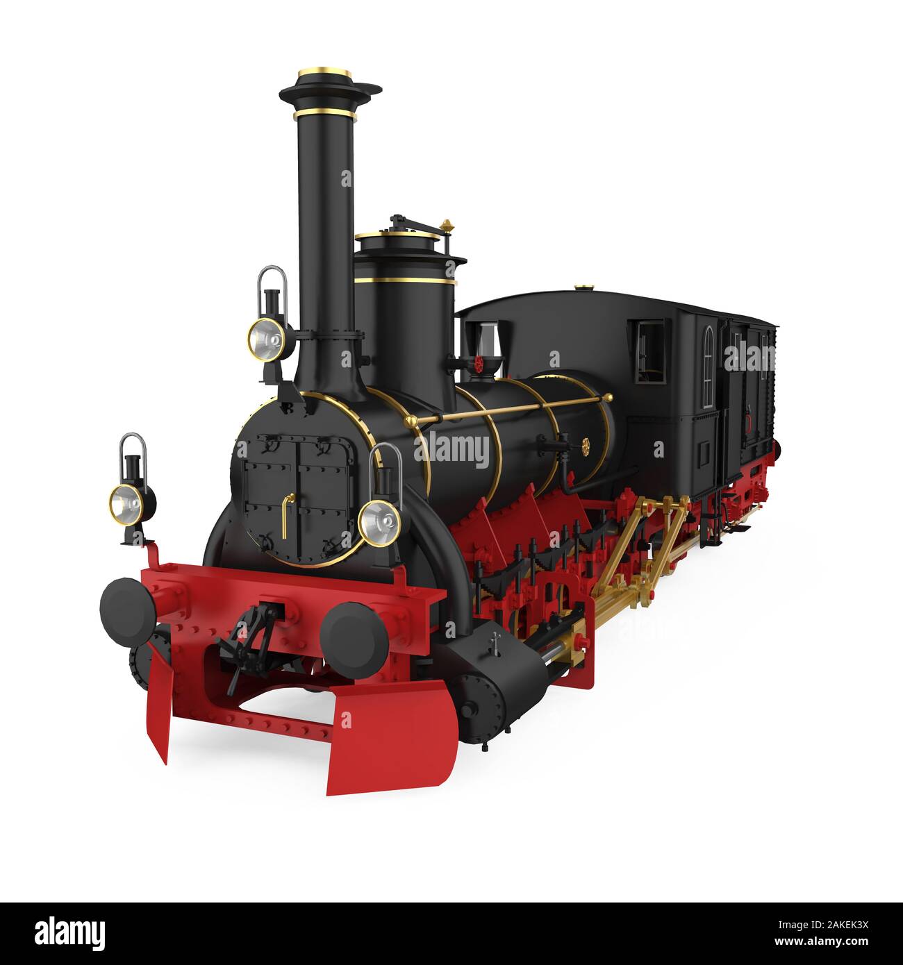 Locomotive Train Isolated Stock Photo - Alamy