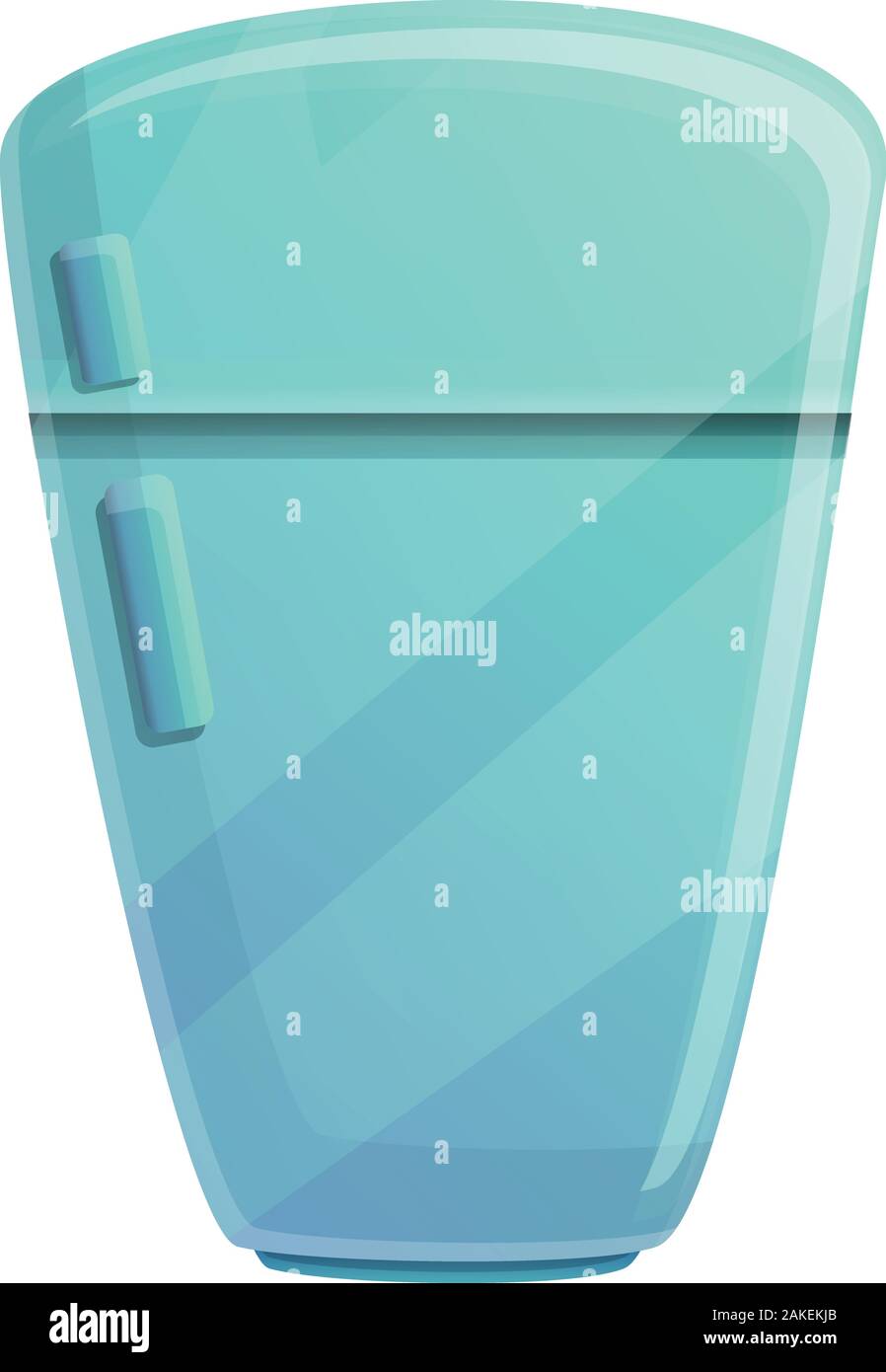 Blue fridge icon. Cartoon of blue fridge vector icon for web design ...