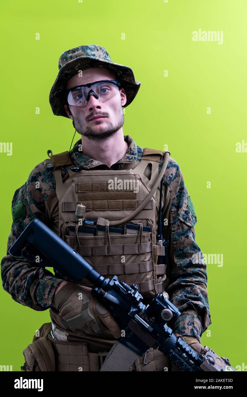 soldier with drugs addiction problems looking depresed and sad Stock ...