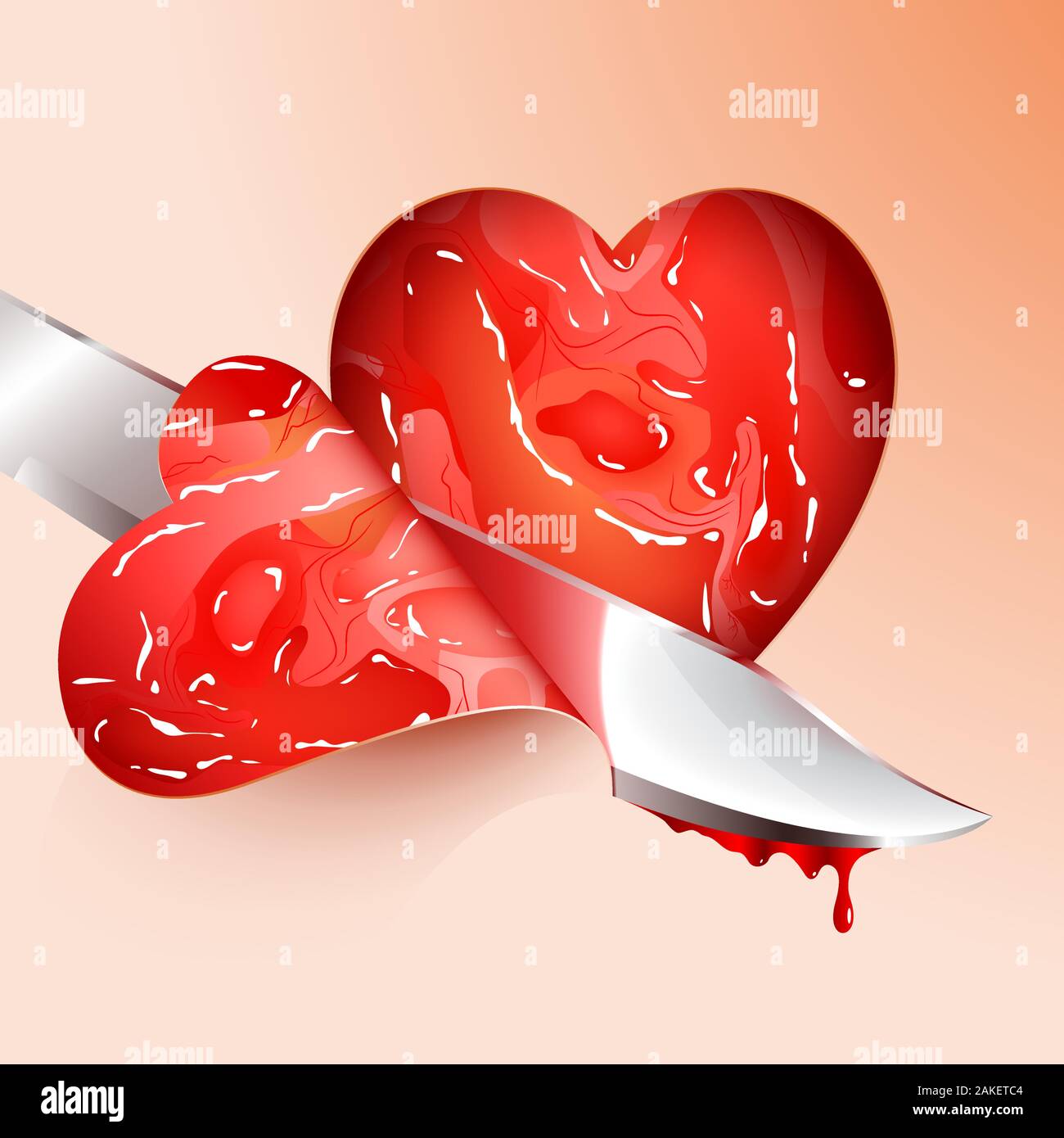 Blood with cutting Stock Vector Images - Alamy