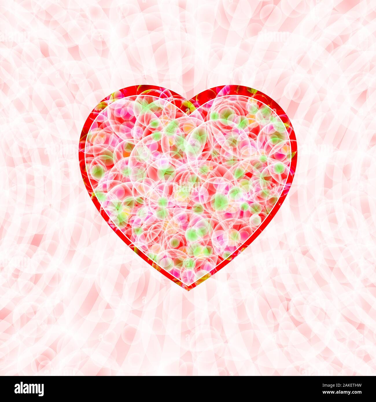 Heart shape on a tender background for decoration themes of love ...