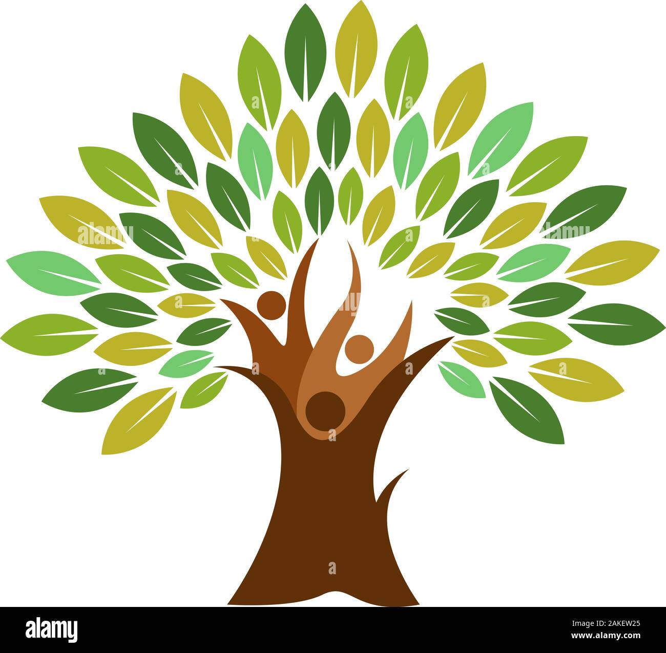 Teamwork tree people Cut Out Stock Images & Pictures - Alamy