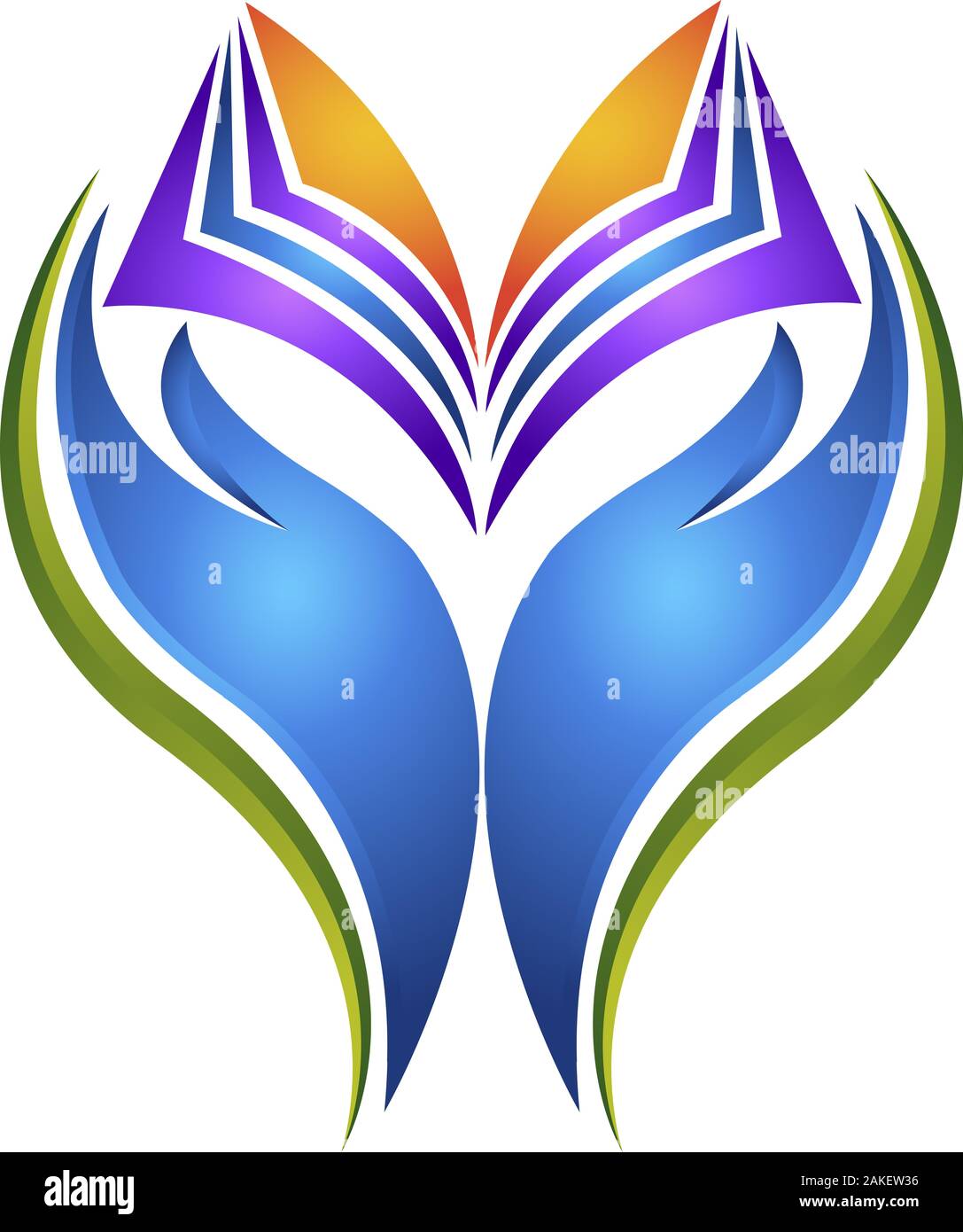 hand book logo Stock Photo - Alamy