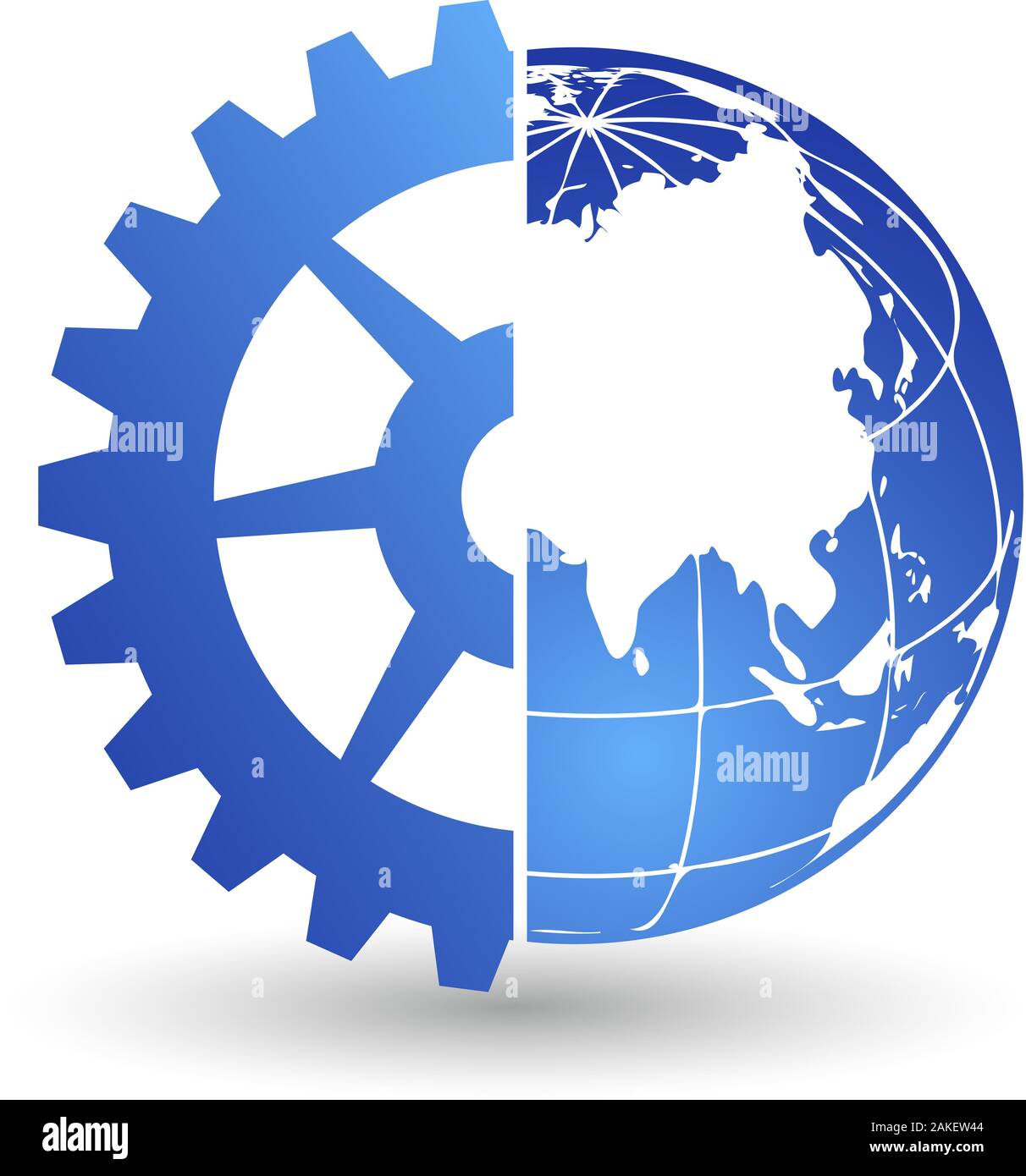 Gear world logo hi-res stock photography and images - Alamy