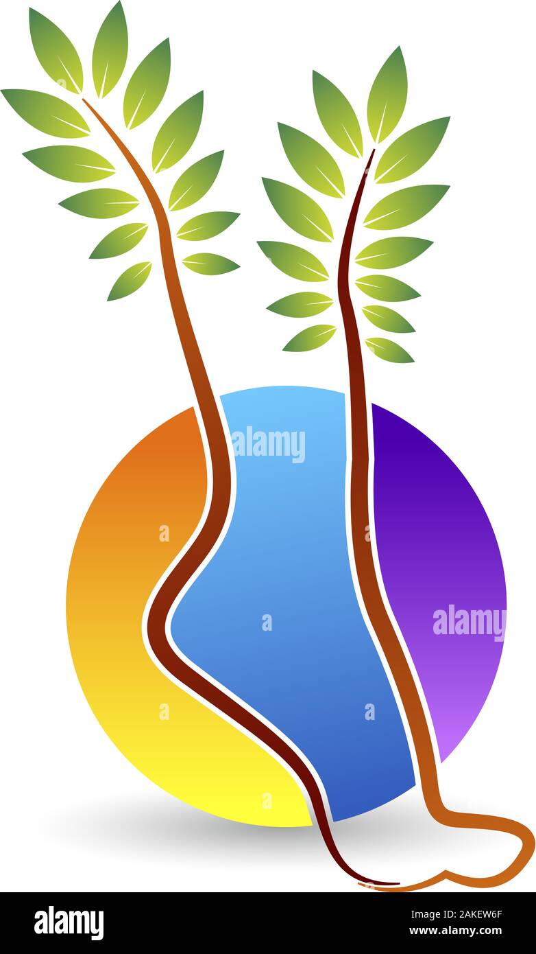 Set foot print logo Cut Out Stock Images & Pictures - Alamy