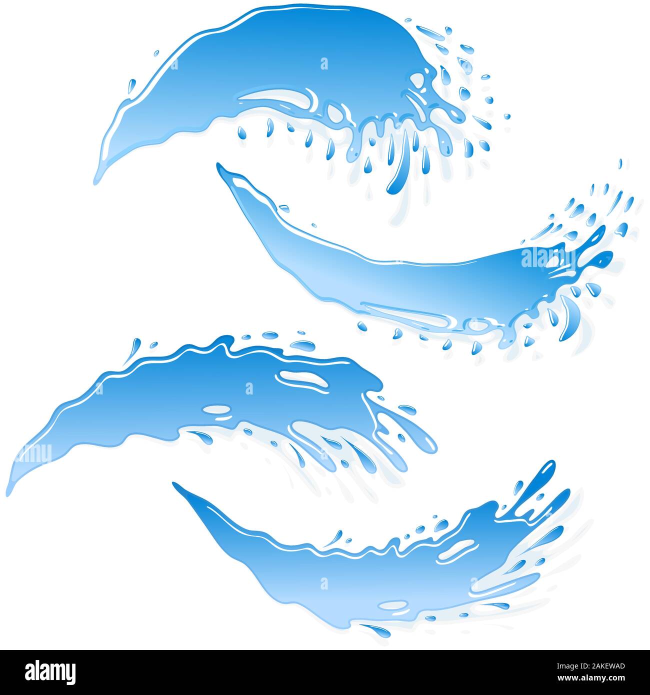 Water Banner Set Stock Vector Image & Art - Alamy