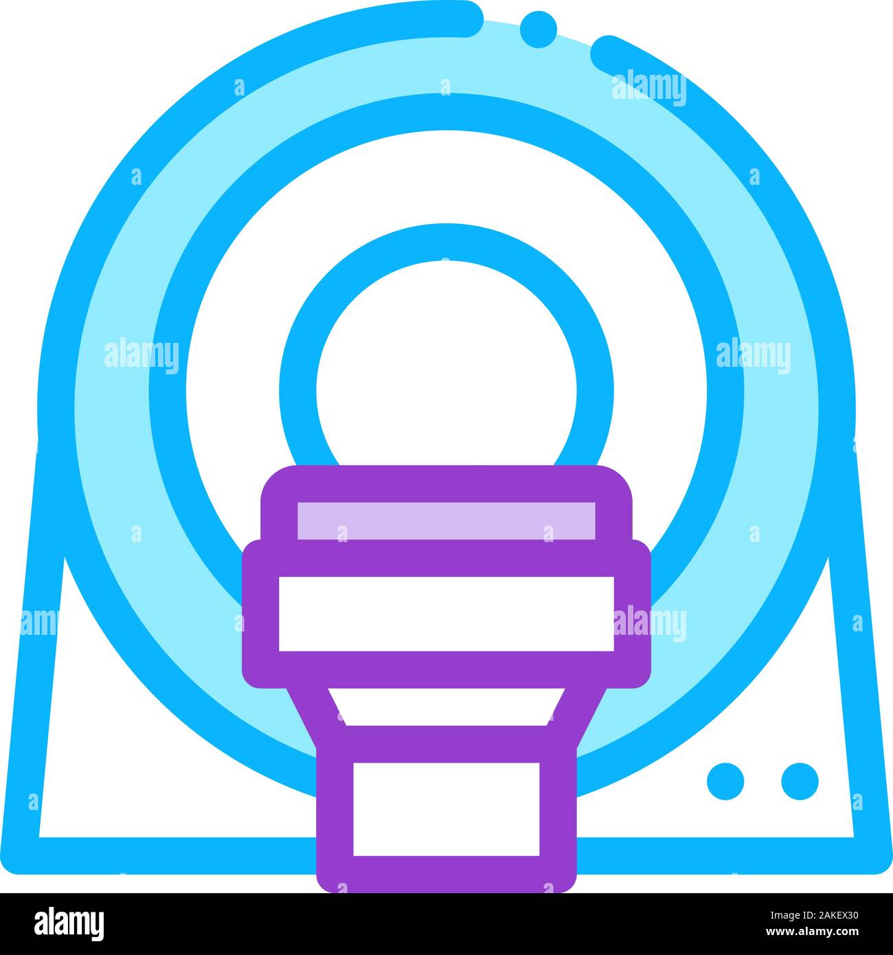 Mri Diagnosis Apparatus Icon Outline Illustration Stock Vector Image ...