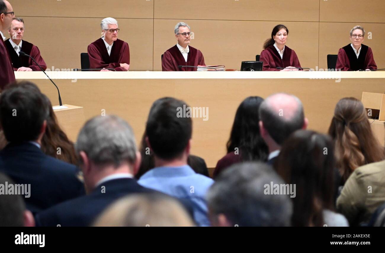 Karlsruhe, Germany. 09th Jan, 2020. The First Civil Senate at the ...