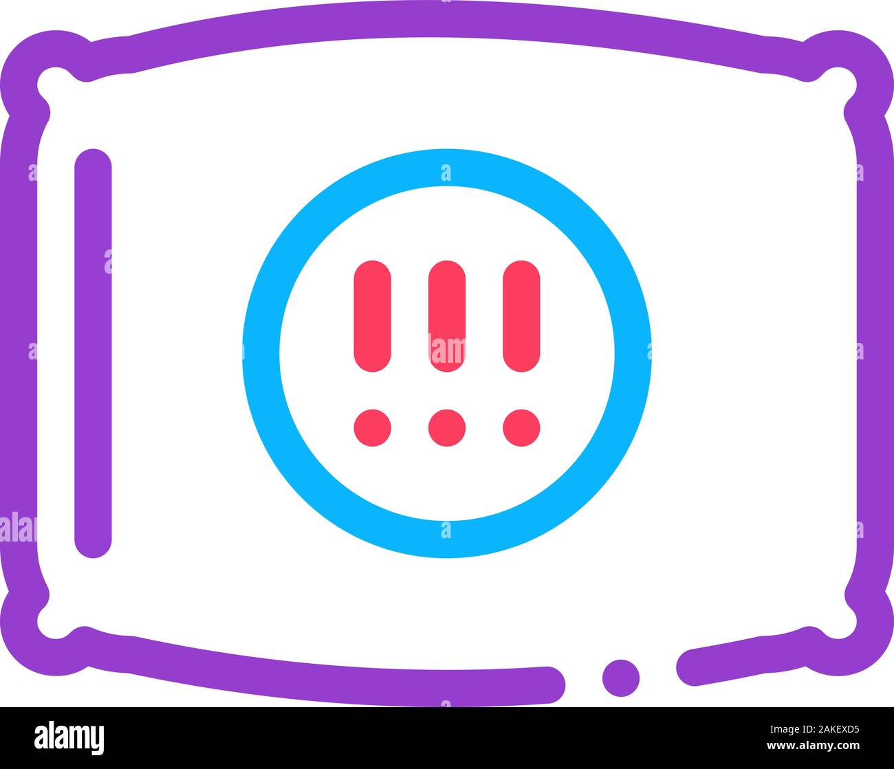 Pillow Exclamatory Marks Icon Outline Illustration Stock Vector Image ...