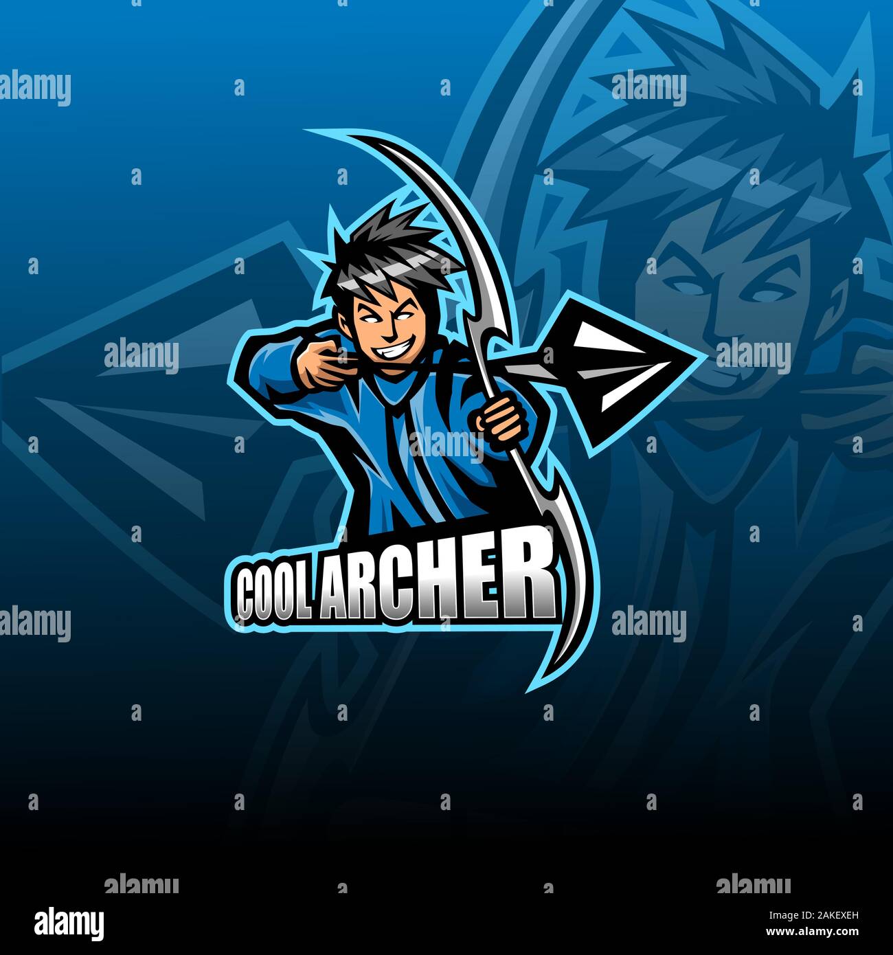 Archer esport mascot logo design Stock Vector Image & Art - Alamy