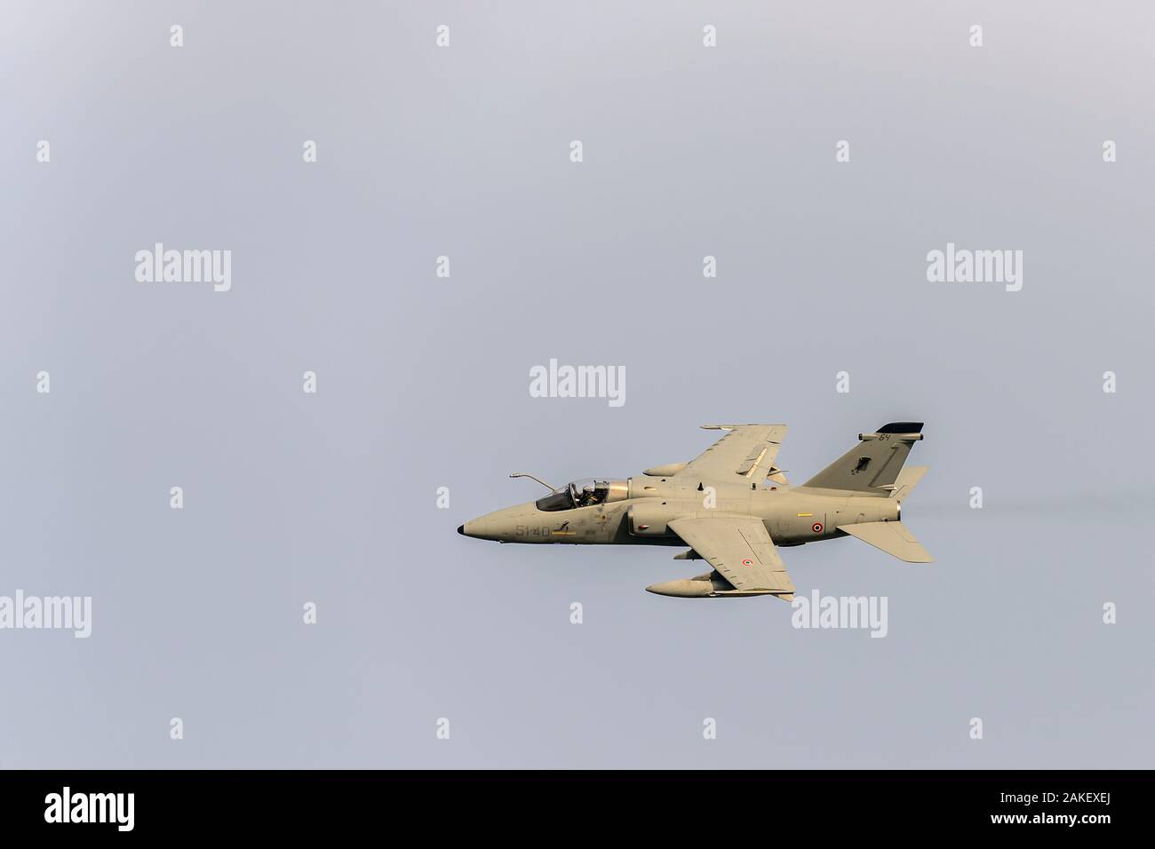 LINATE MILAN, ITALY October 12 2019 - AMX Ghibli military fighter ...