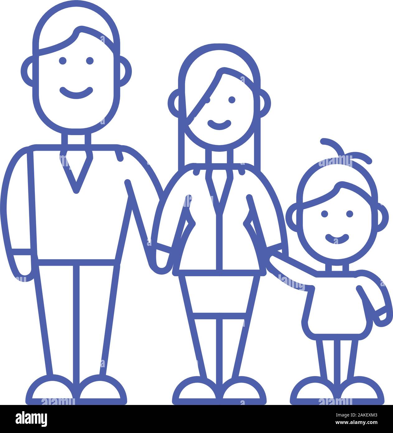 Portrait emotional woman boy Cut Out Stock Images & Pictures - Alamy