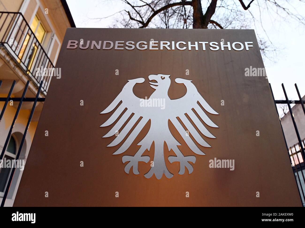 Karlsruhe, Germany. 09th Jan, 2020. Exterior view of the Federal Court ...