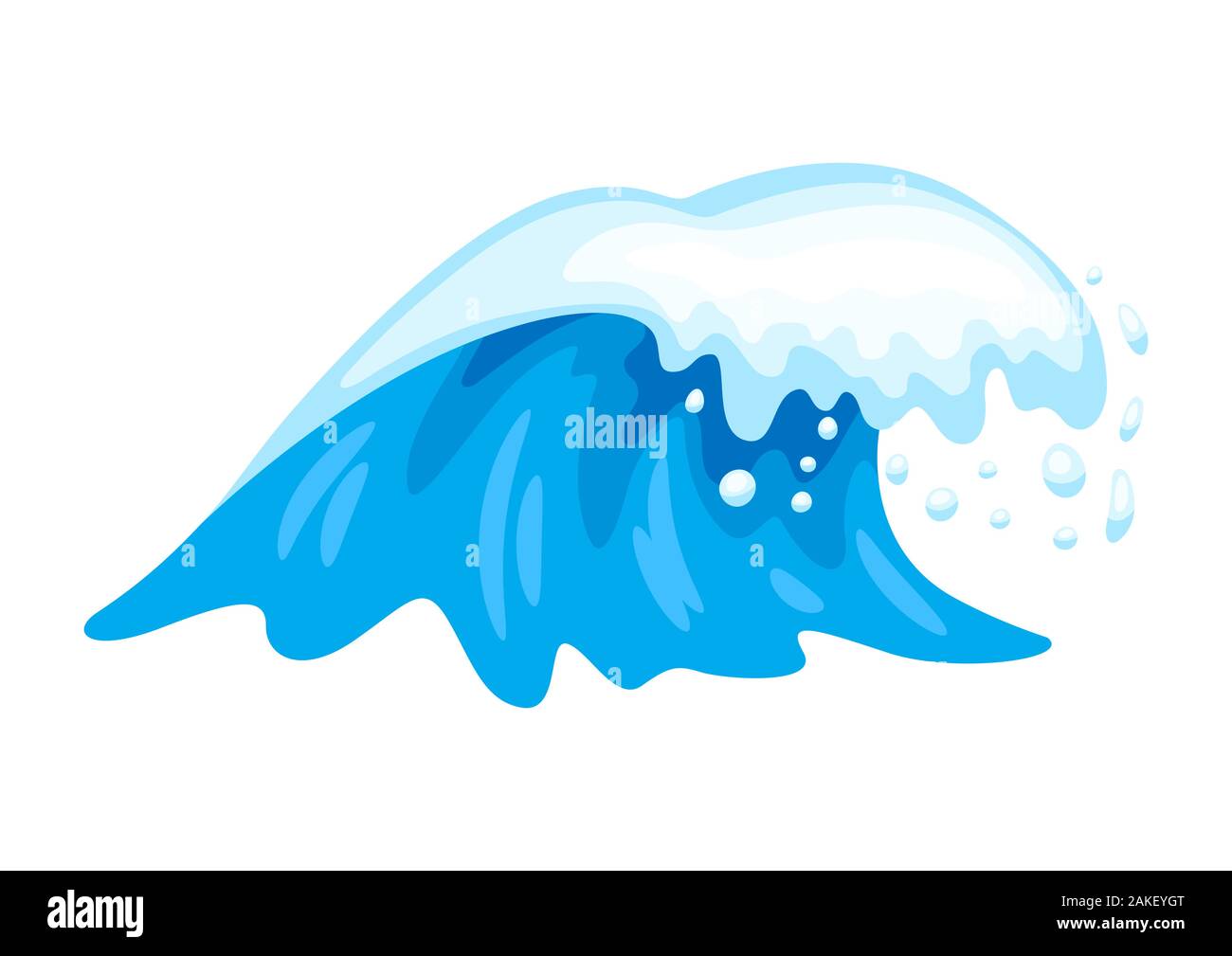 Blue foam wave spray Stock Vector Images - Alamy
