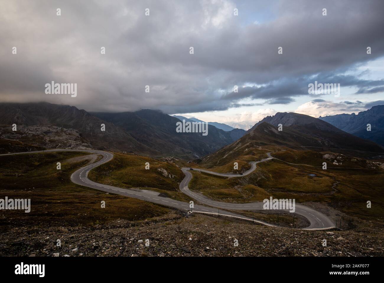 Scenic road in the Alps mountains. Empty road Stock Photo - Alamy