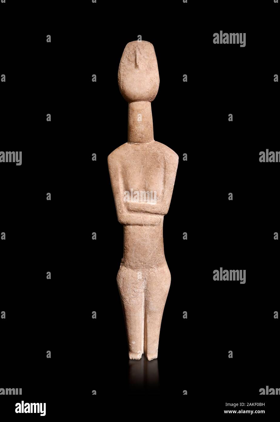 Cycladic Canonical type, Spedos variety female figurine statuette ...