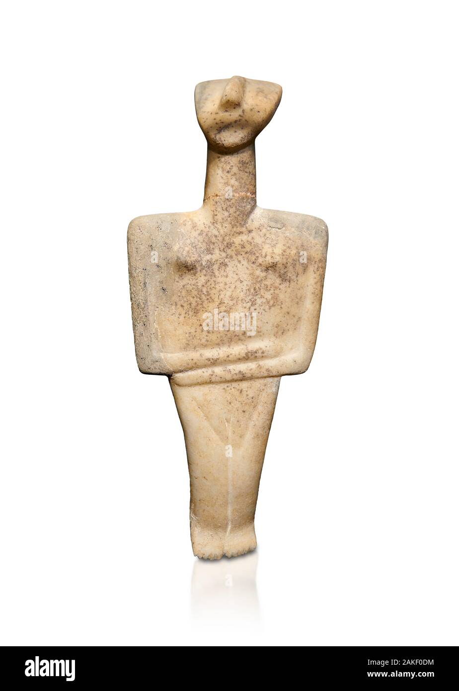 Cycladic Post Canonical type, Chalandrian variety female figurine ...