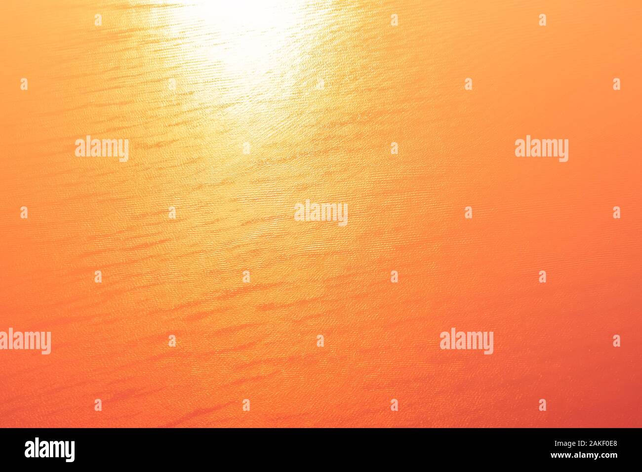 Orange color concept: Sun light and abstract sea waves nature ...