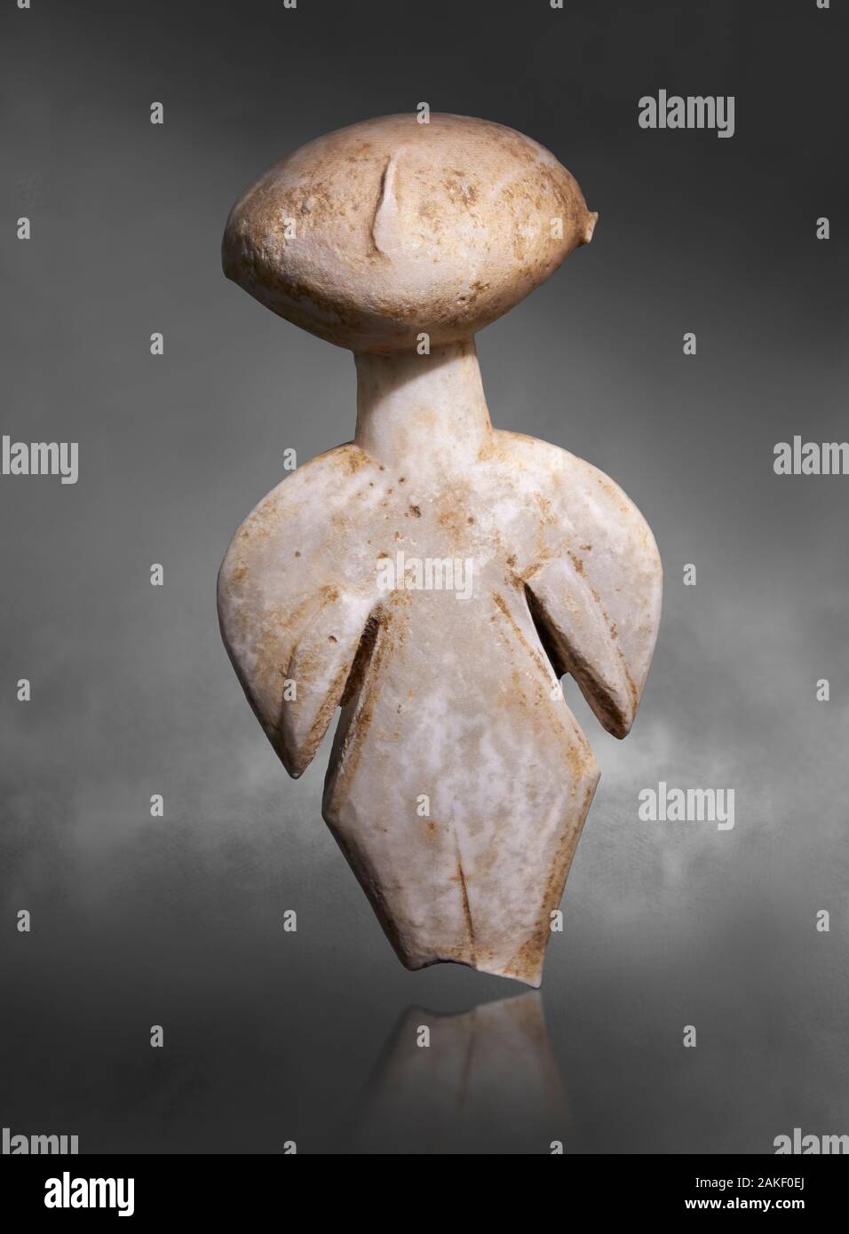 Ancient Greek Cycladic figurine, Kilia type ('stargazer'). Kilia ...