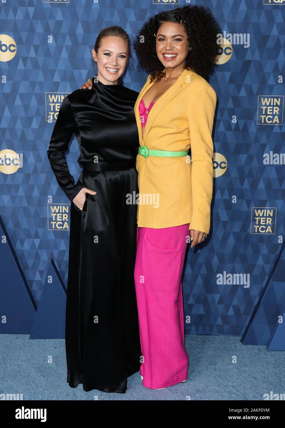 PASADENA, LOS ANGELES, CALIFORNIA, USA - JANUARY 08: Danielle Savre and ...